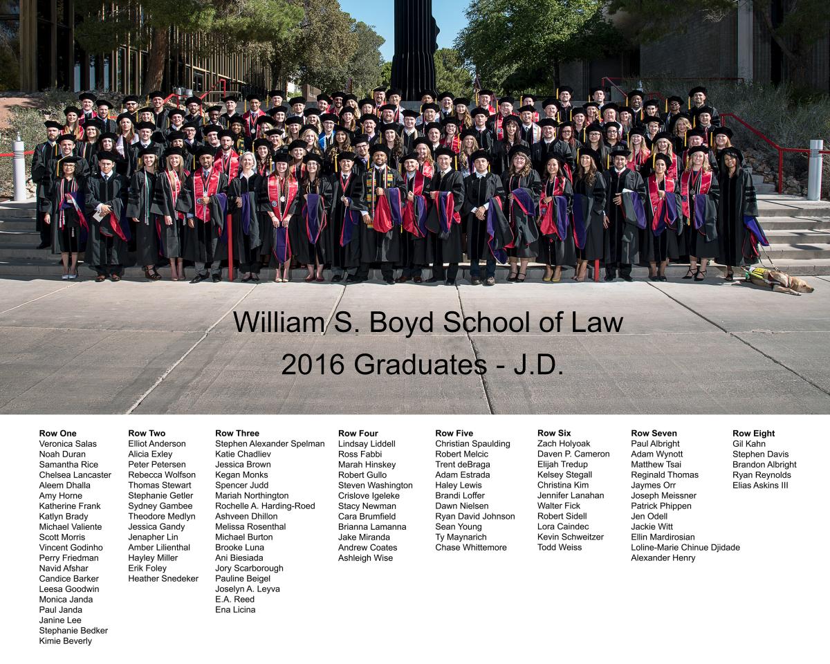 Commencement Photos | William S. Boyd School of Law